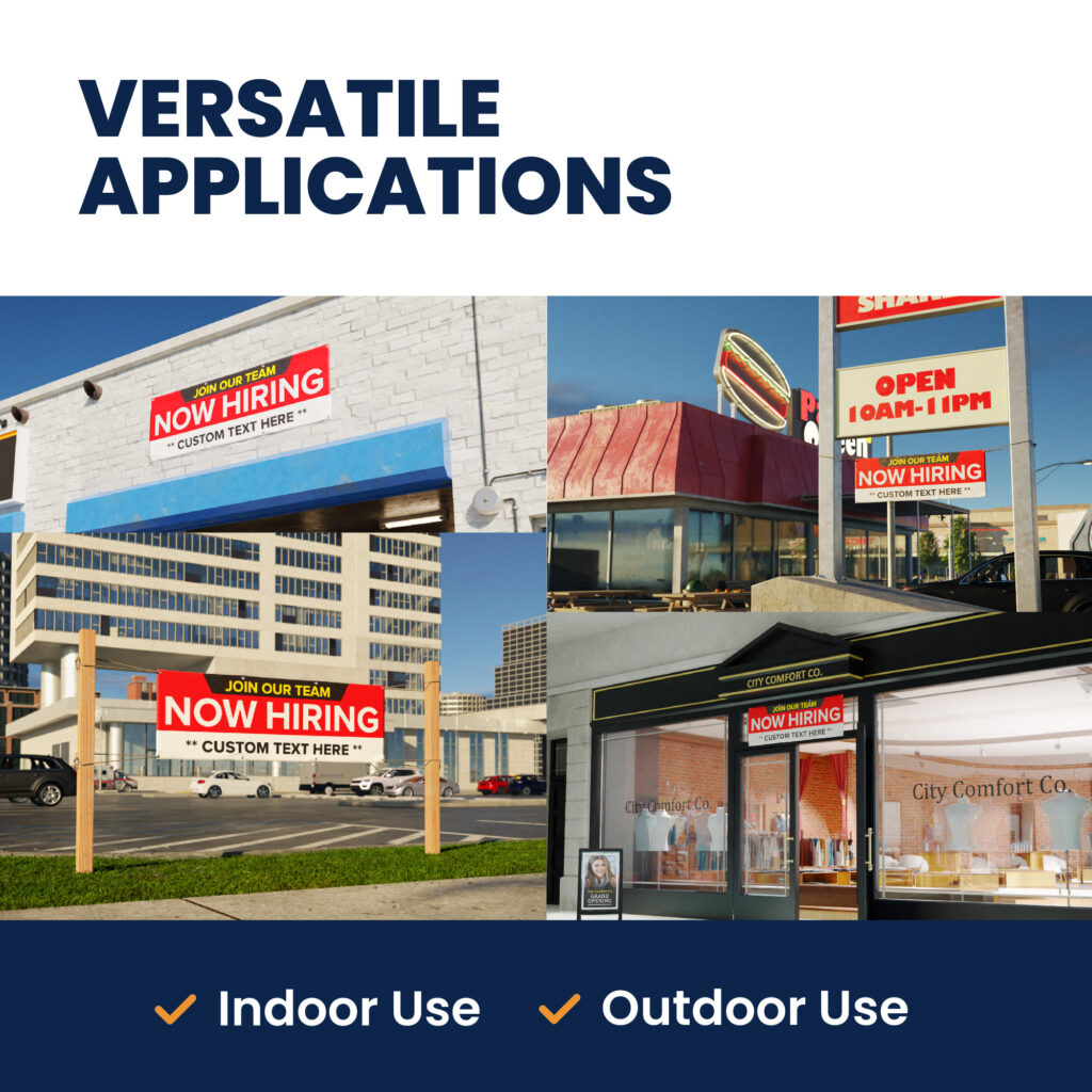 Now Hiring Vinyl Banners - PMC Signs, Lighting and Design Servicing The ...